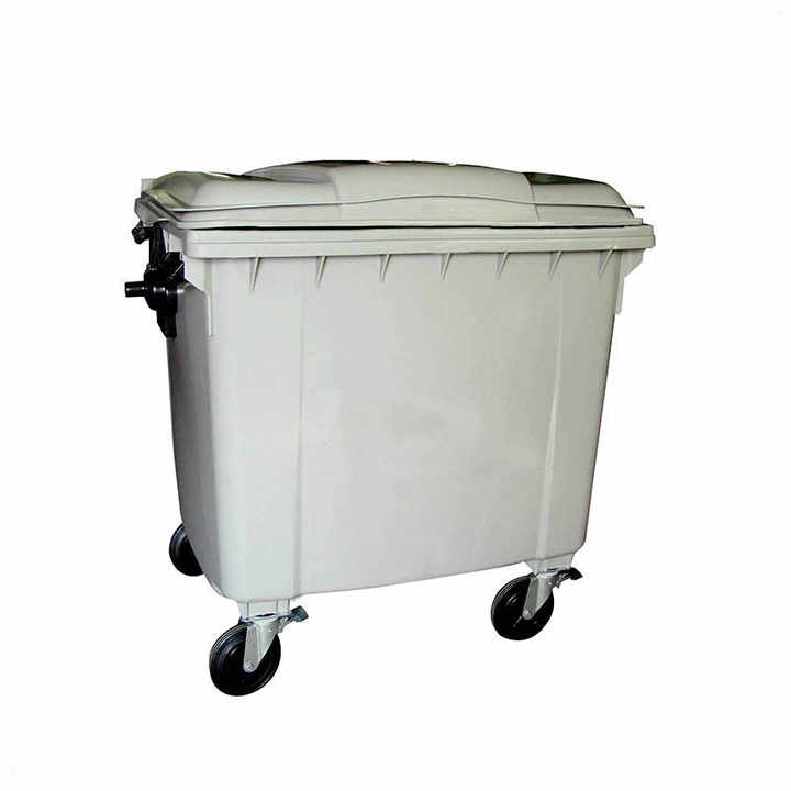 1100L Liter Big Large Outdoor Industrial Plastic Dustbin Mobile Garbage ...