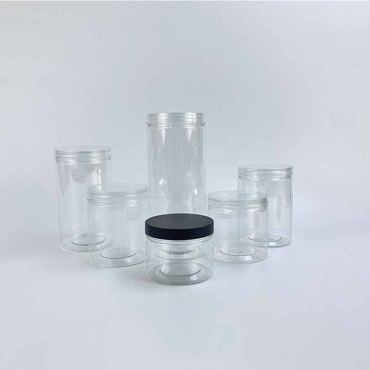 Plastic Bottles Plastic Cans Sealed Cans Plastic Round Pet Jar for Food ...