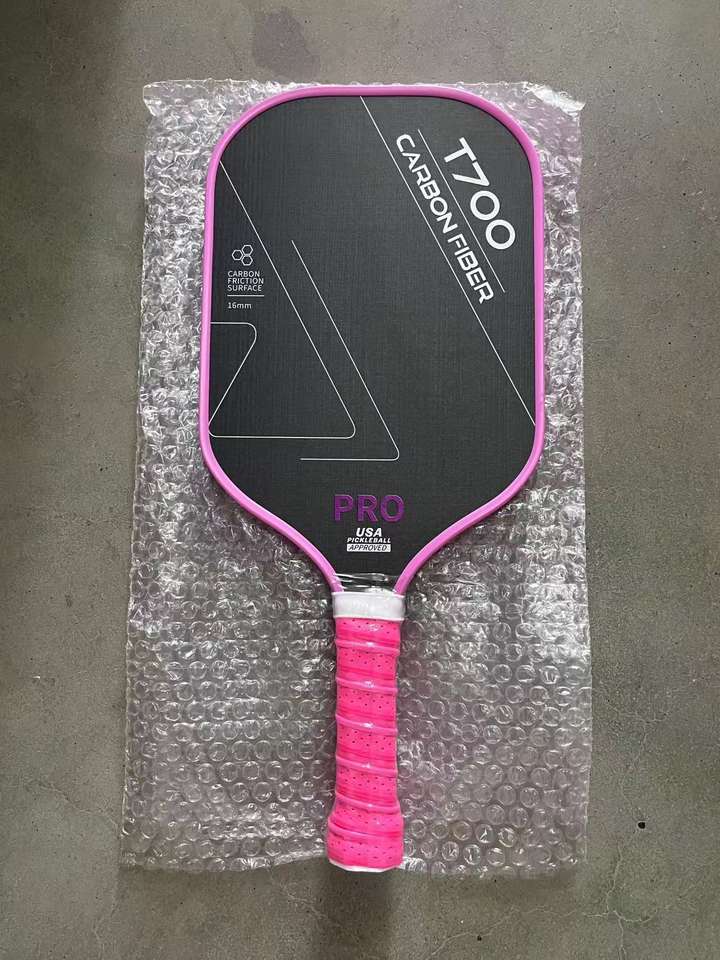 138.T700 Textured Matte Carbon Fiber Pickleball Racket Integrated Blade ...