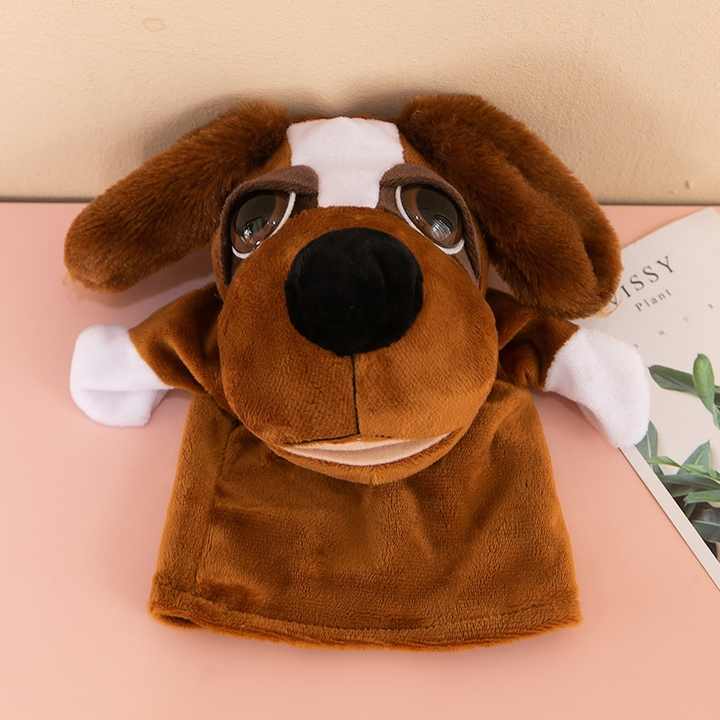 Hot Selling Movable Mouth Jungle Animal Puppet Toy Plush Forest Hand ...