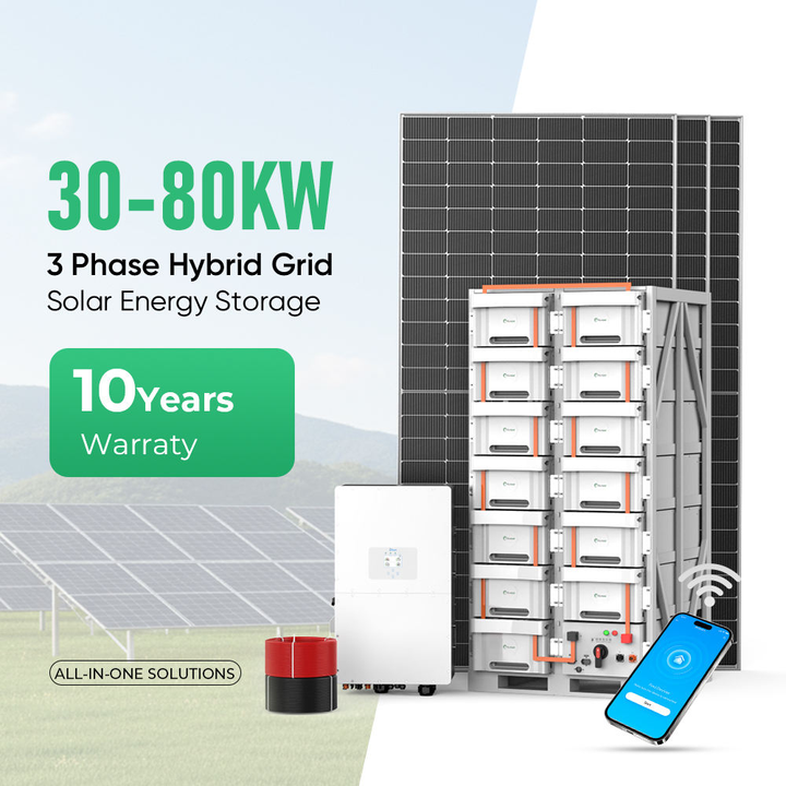 Deye Solar Energy System off Grid 30KW 40KW 50KW 60KW Solar Panel ...