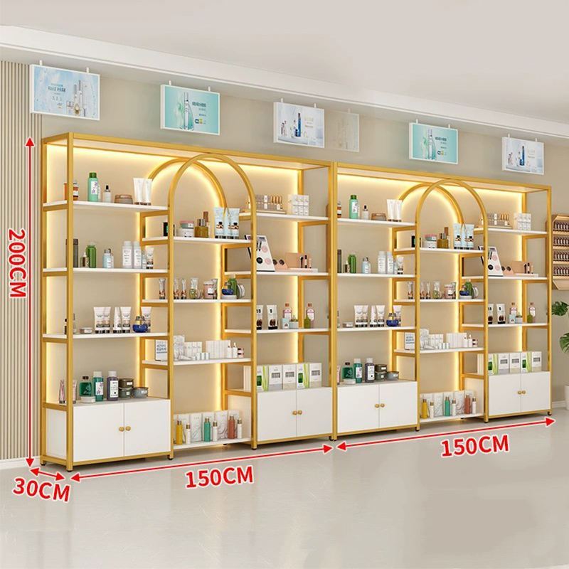 Minimalist Beauty Salon Nail Glue Shop Shelf Floor Multi-layer Skin ...