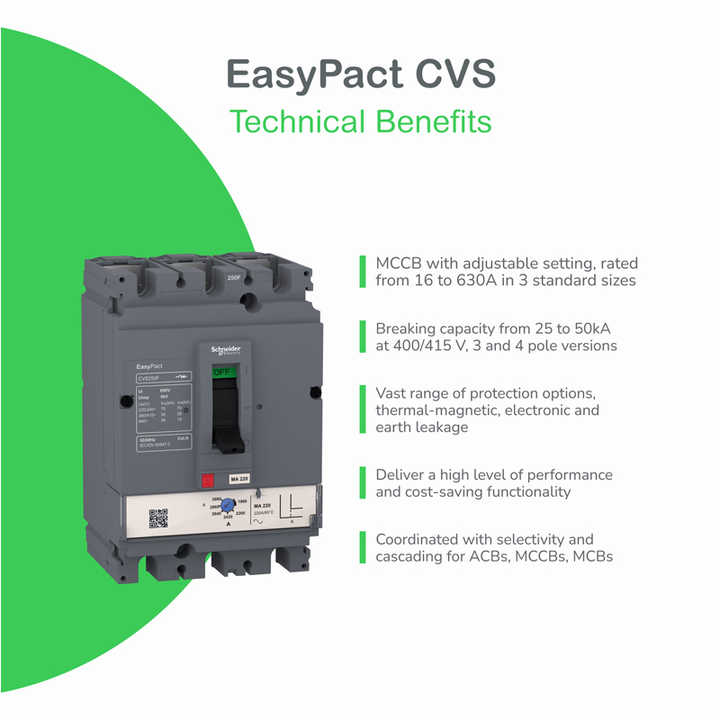 Original EasyPact CVS250B TM200D 3P3D(3P) Schneiders Circuit Breakers LV525302| Alibaba.com