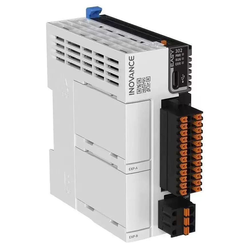 Inovance Easy320-0808 PLC Programming Pac 24V DC/220V AC RS232/RS485 1 ...