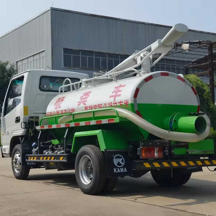 Small 3m3 1000 Gallon Waste Septic Tanker Vacuum Truck High Pressure ...