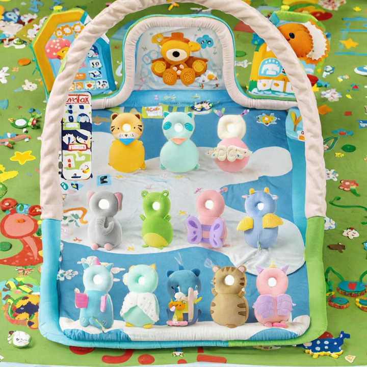 Cute Animal Anti-Fall Baby Safety Backpack Pillow Learning to Walk Head ...