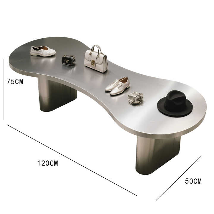 Clothing Store Stainless Steel Display Table Desktop Jewelry Nail Table ...