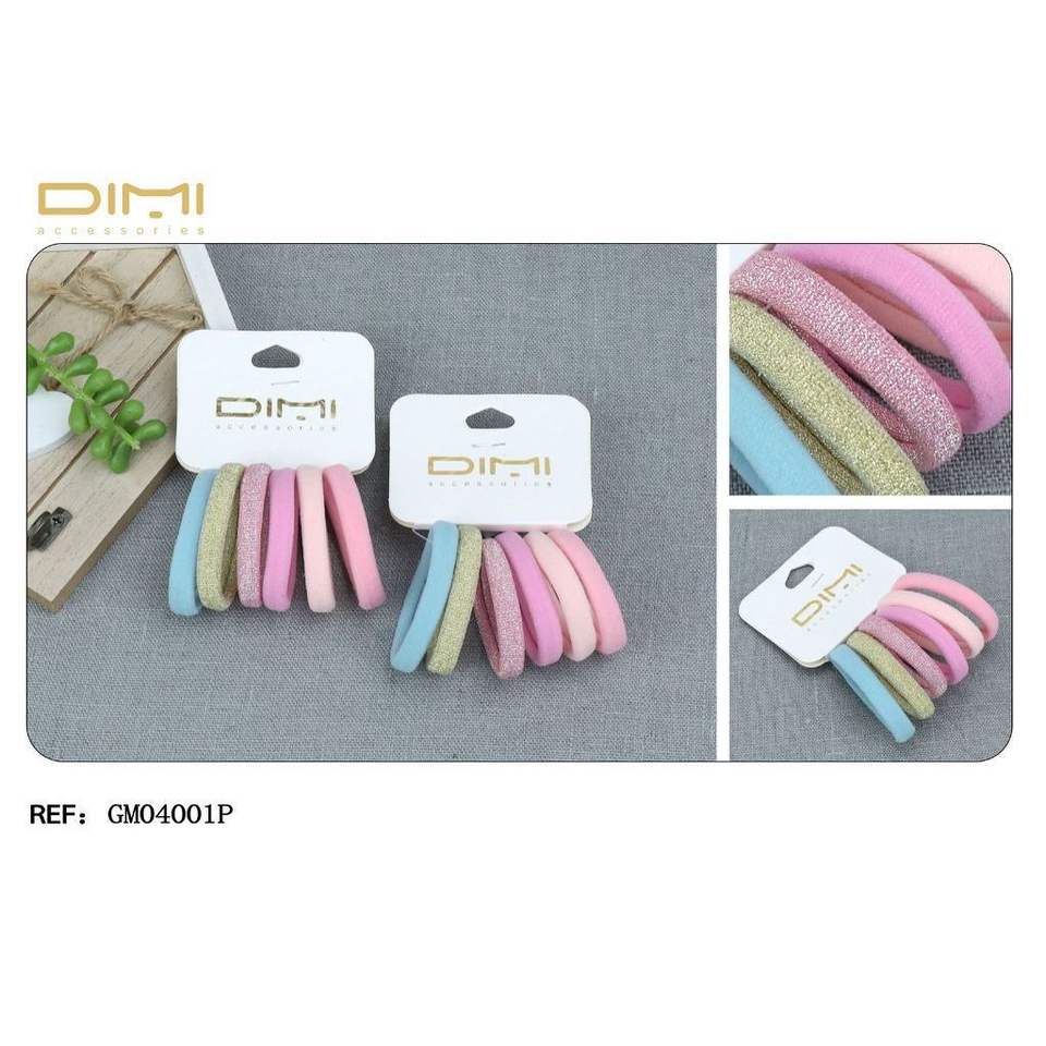 Pack of 6 Basic Hair Bands 10cm Rubber Bands-24 Units Vintage Style ...
