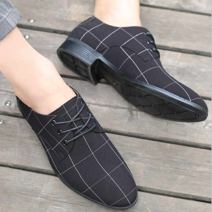 Men's Cloth Pointed Fashion Shoes Breathable Single Shoes Spring Casual ...