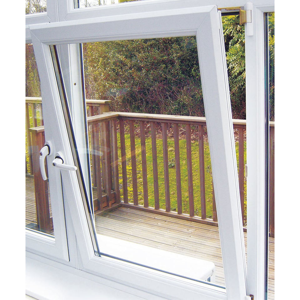 Modern Horizontal Swing PVC Casement Window with Double Glazed UPVC ...