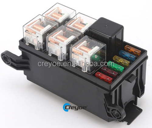 12V/24V 6-Way Car Relay Fuse Block Socket Set for Car SUV Off-Road ...