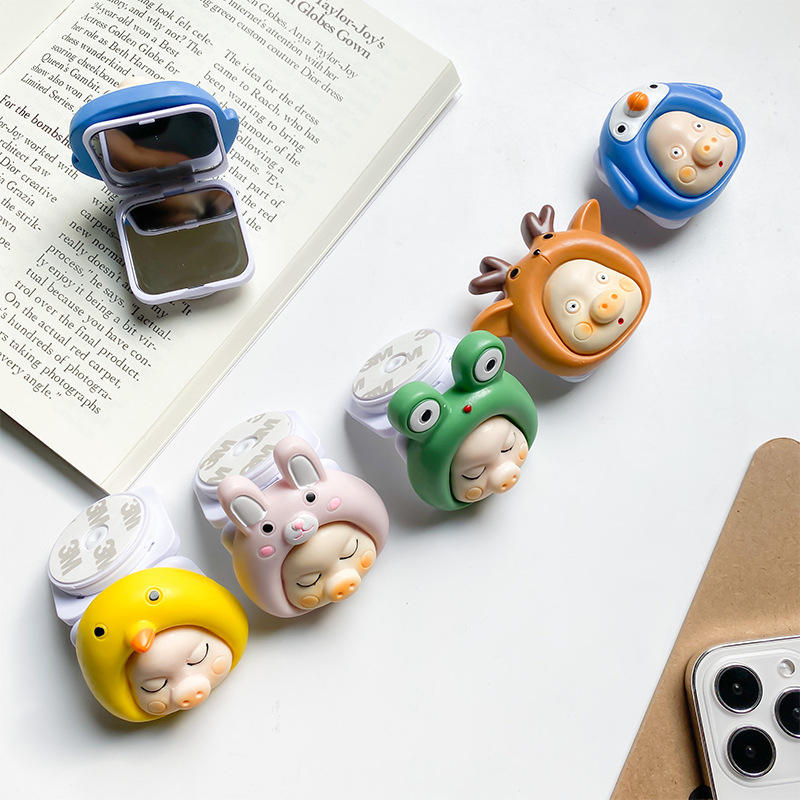 Cartoon Animal PC Material Universal Mobile Phone Grip Stand Socket ...