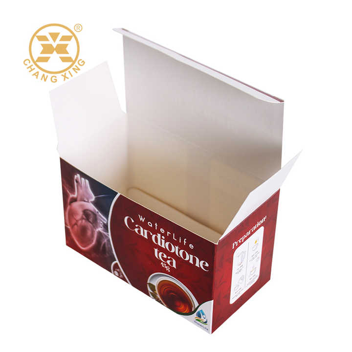 Custom Empty Tea Bags Box Small Cardboard Black Red Teabags Containers ...