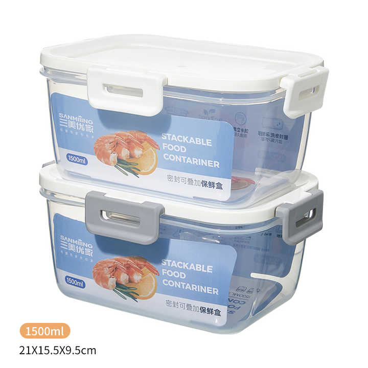 Reusable Heat Resistant Pp Plastic Food Container Set Square Food ...
