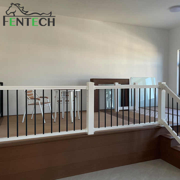 Fentech Wholesale White PVC Stair Railings Vinyl Plastic Balusters ...