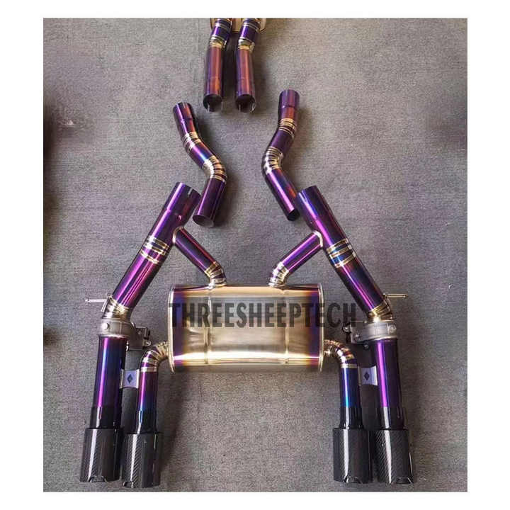 Catback Exhaust System Dual Exhaust Tip Titanium Alloy High Quality for ...