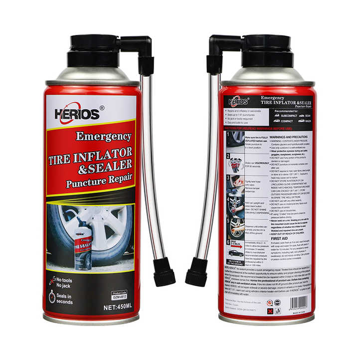 Herios Emergency 500ml Puncture Anti Kit - Tire Sealant Spray