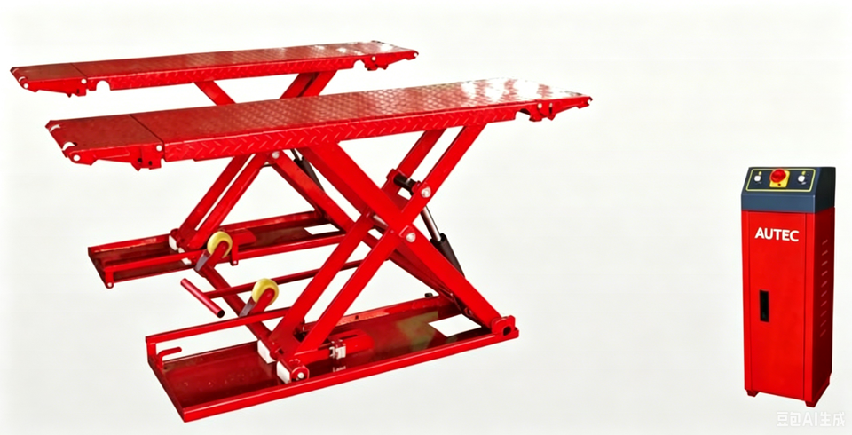 Hydraulic Movable Scissor Lift 220V 3000kg Electric Drive Car Lift ...