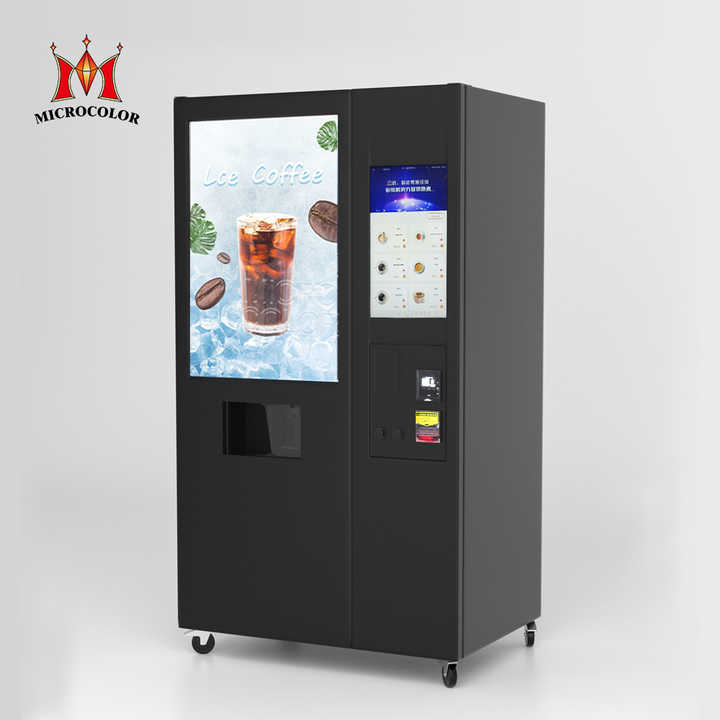 Automatic Hot and Cold Coffee Vending Machine - Instant Brewing