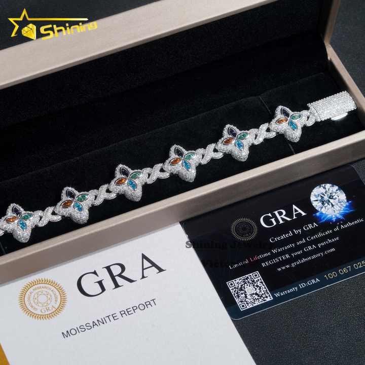 Trendy Rapper Jewelry - Iced Out 925 Silver Plated Moissanite