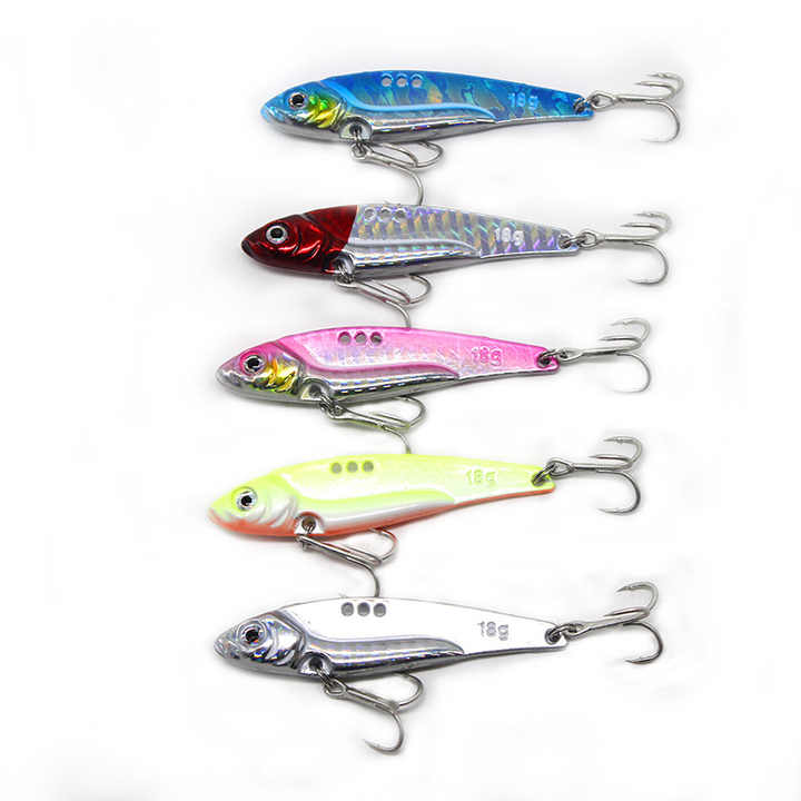 Sink Fishing Lure VIB 3-10gram Metal Blade Bait Trolling 6 Color ...