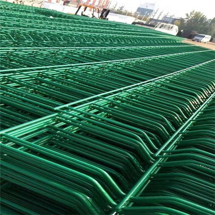 Factory Price Double Wire Mesh Vertical Strip Pvc Coated Bend fence pvc ...