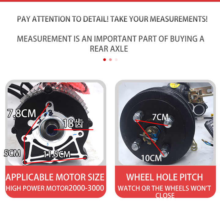 Electric Tricycle Rear Axle Trike Rear Axle Disc Brake Assembly ...