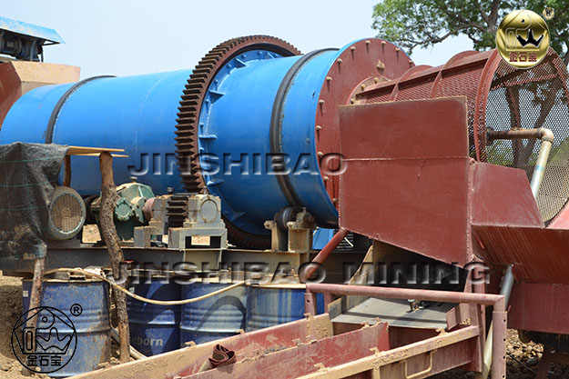 Alluvial Gold Washing Plant - High Efficiency Rotary Scrubber