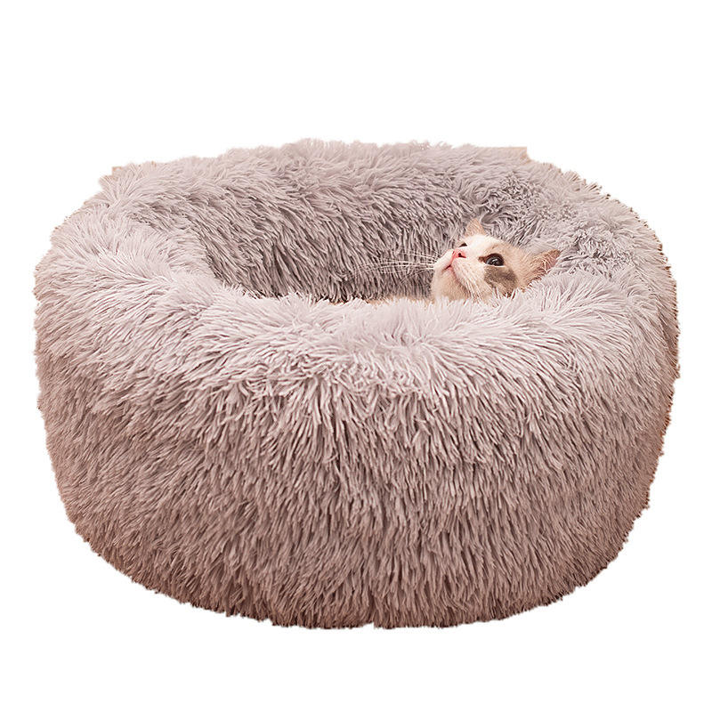 Luxury Plush Pet Nest, Non-Removable Round Shape, Thermal Insulation ...