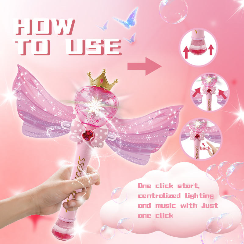 Bubble Machine Kids Automatic Electric Blowing Bubbles Light up Outdoor ...