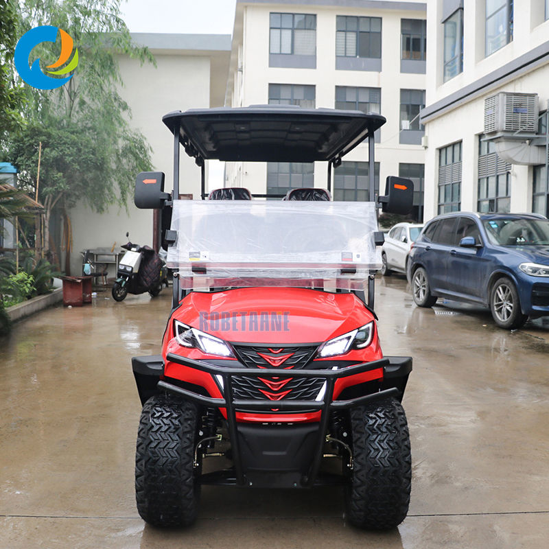 Robetaa 4 Seater Golf Cart 72V Lithium Battery, Street Legal with Fast ...