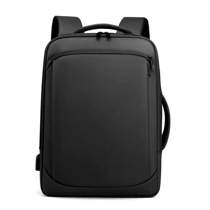 Hot Sale Custom Logo Waterproof PU Business Laptop Backpacks with USB ...