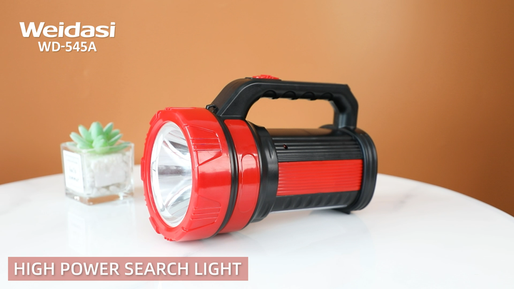 Long Range Powerful Search Light Rechargeable and Portable Hand-held ...