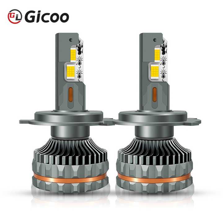 320W 40000Lm Six Copper Tubes Led H1 H3 H4 H7 H11 Led Headlight Bulb ...