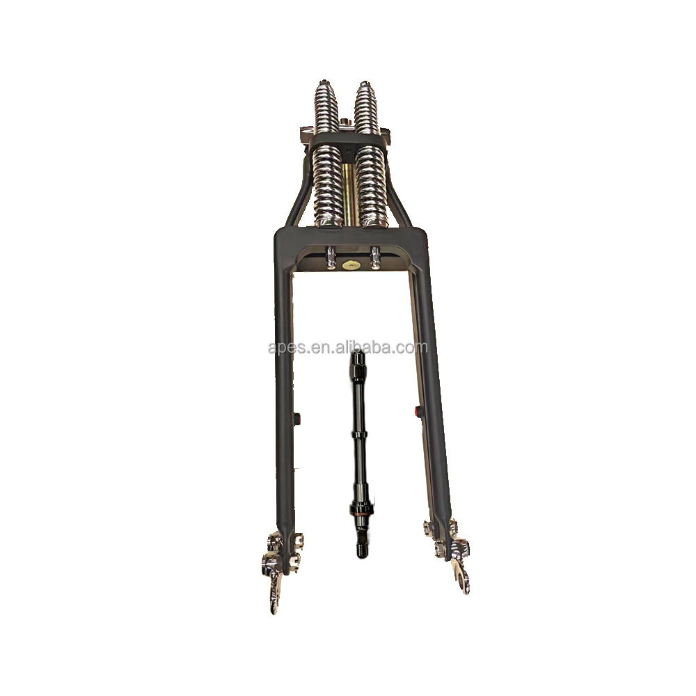 WT001B/C Type Black/copper/chromed Springer Forks - Durable & Versatile