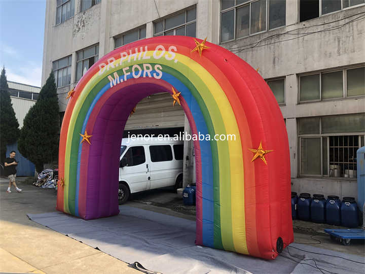Colorful Pride Parade Inflatable Rainbow Arch for Event Entrance Party ...