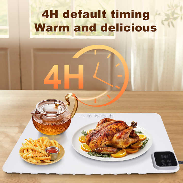 BYD Factory Customized Portable Silicone Food Heating Pads 4 Burners ...