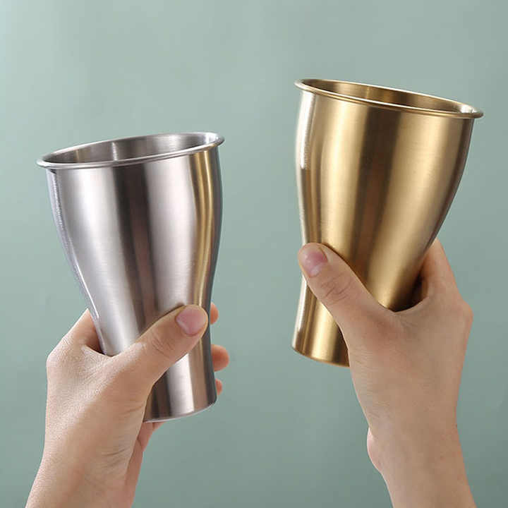 304 Stainless Steel Cold Drink Cup Double Wall Beer Mug Anti-Scald ...