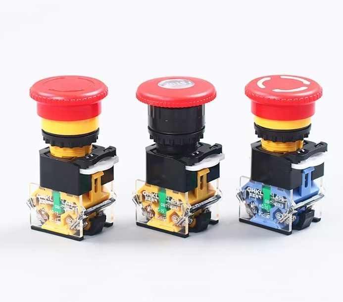 LA38-11ZS 220 Volt Push Button Switch Indicator Light 22mm Mounting ...