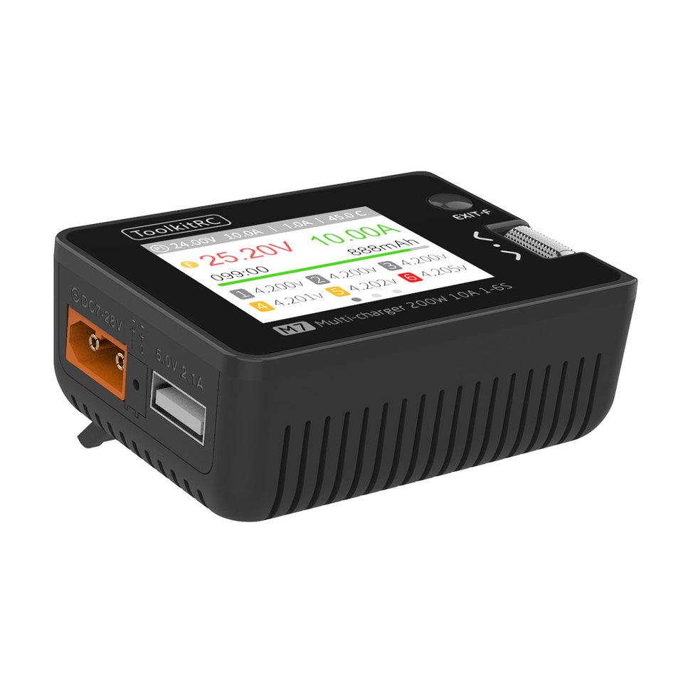 Original ToolkitRC M7 FPV Drone Charge Input 2-6S Lithium 200W 10A DC ...