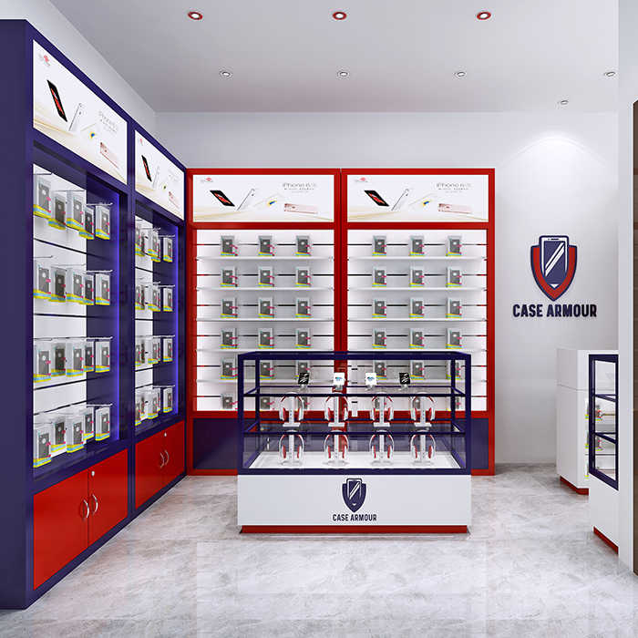 Mobile Shop Furnish Design - Counter & Showcase Ideas