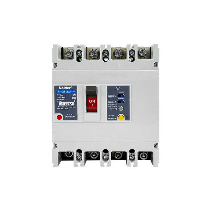 NPM2LE-250 3P 4P MCCB Circuit Breaker 160A 3 Phase with Shunt Trip Coil ...