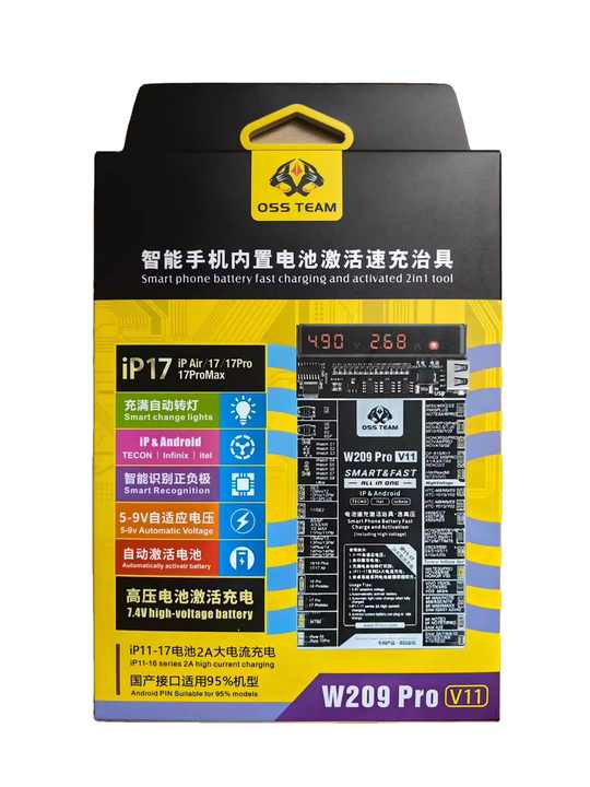 OSS W209 Pro V11 2 in 1 Battery Board Fast Charging & Activation Board ...