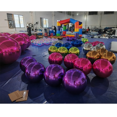 High Quality Double Layer Reflective PVC Inflatable Mirror Ball Balloon ...