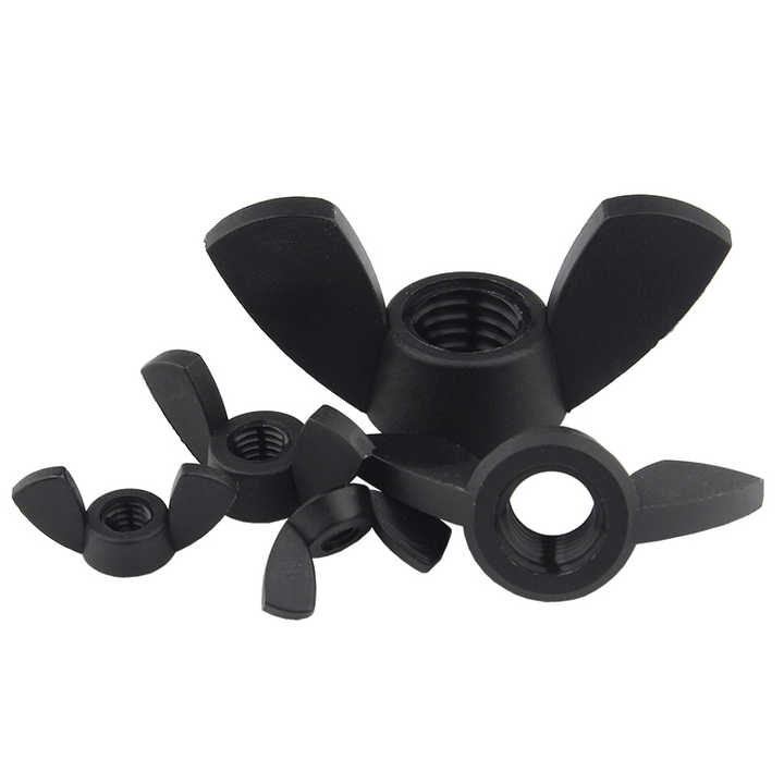 M3 M4 M5 M6 M8 M10 M12 Nylon Wing Nut - Plastic Ingot Nut