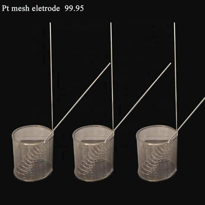 99.99% Platinum Gauze Electrodes for Copper Electrolysis