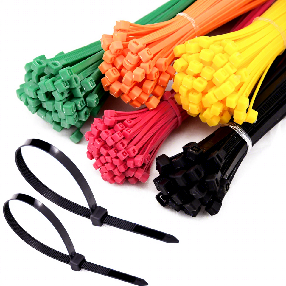 Nylon Cable Ties 3 6x200mm Multi Color Self Locking PA66 Zip Ties ...