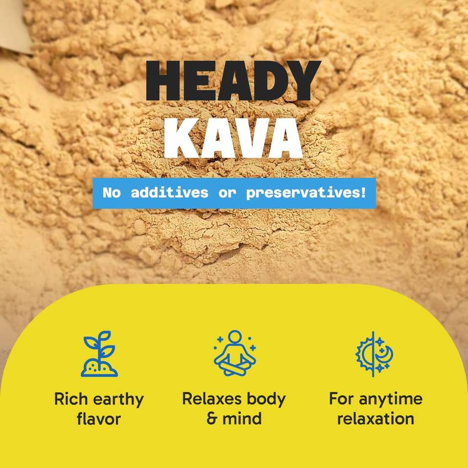 Vanua Kava Lewena Premium 1 lb Medium Grind Basal Kava Root Powder 6-7% ...