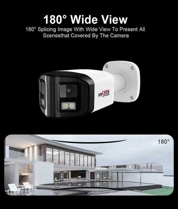 ENSTER HD IP Camera - Dual Lens 4K Security Solution