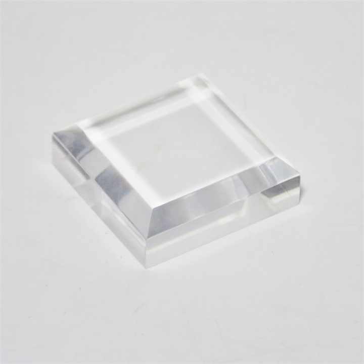 Clear Acrylic Square Bases - Elegant Mineral Collectibles
